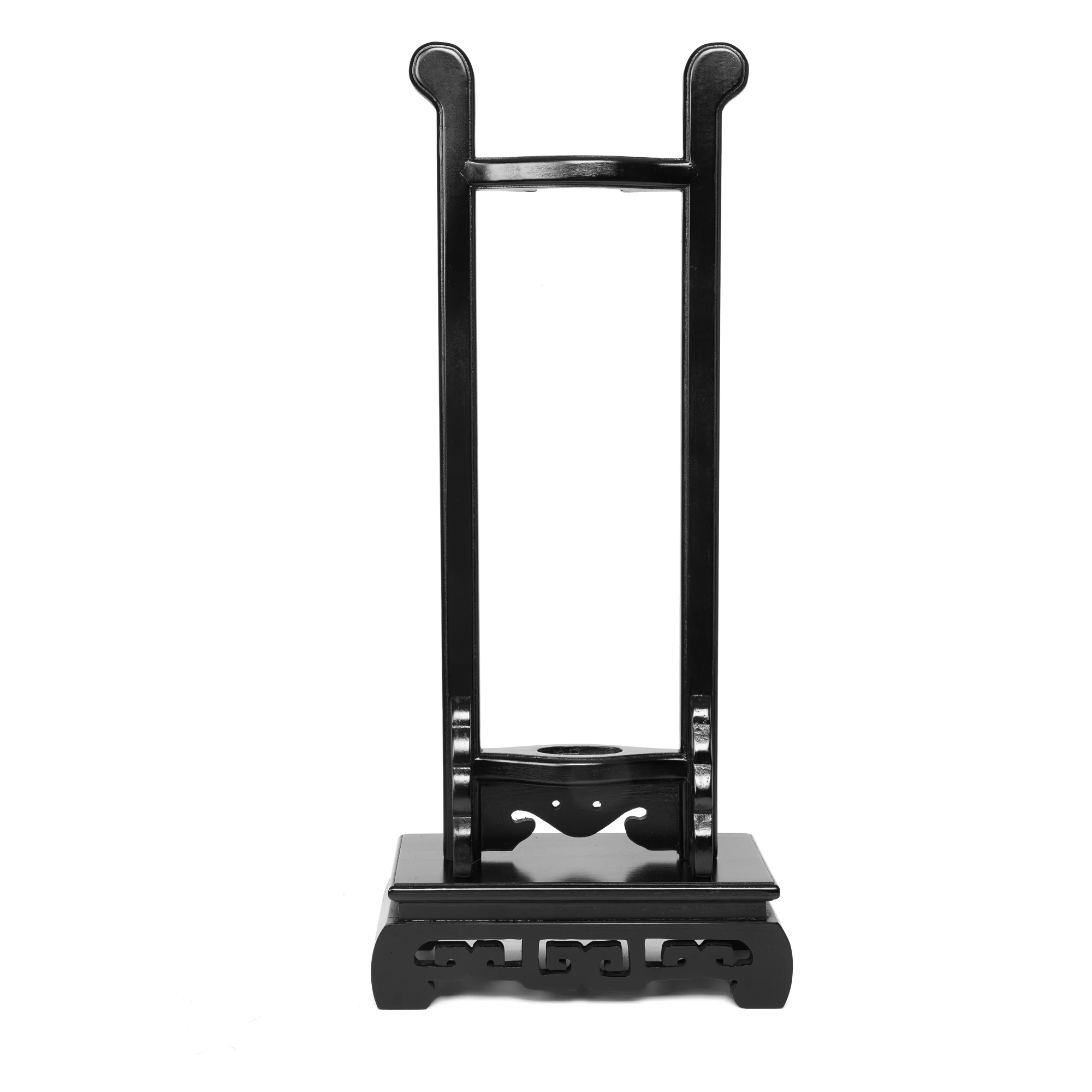 Katana Floor Stand | Handmade Black Wooden Vertical Katana Sword Stand ...