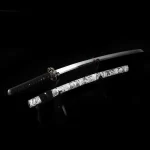 Handmade Japanese Samurai Sword With Python Theme Saya - TrueKatana