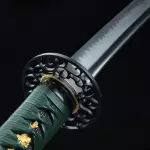 Green Katana | Handmade Japanese Katana Sword With Dark Green Saya ...