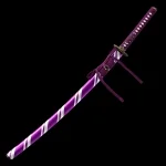 Purple Katana | Damascus Steel Full Tang Purple Katana with Python ...