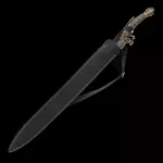 Fantasy Sword | Handmade Fantasy Sword With Dragon Handle And Leather ...