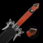 Fantasy Sword | Handmade Fantasy Sword With Black Leather Saya - TrueKatana