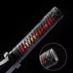 Short Ninja Sword | Manganese Steel Hamidashi Tanto in Black Lacquer ...