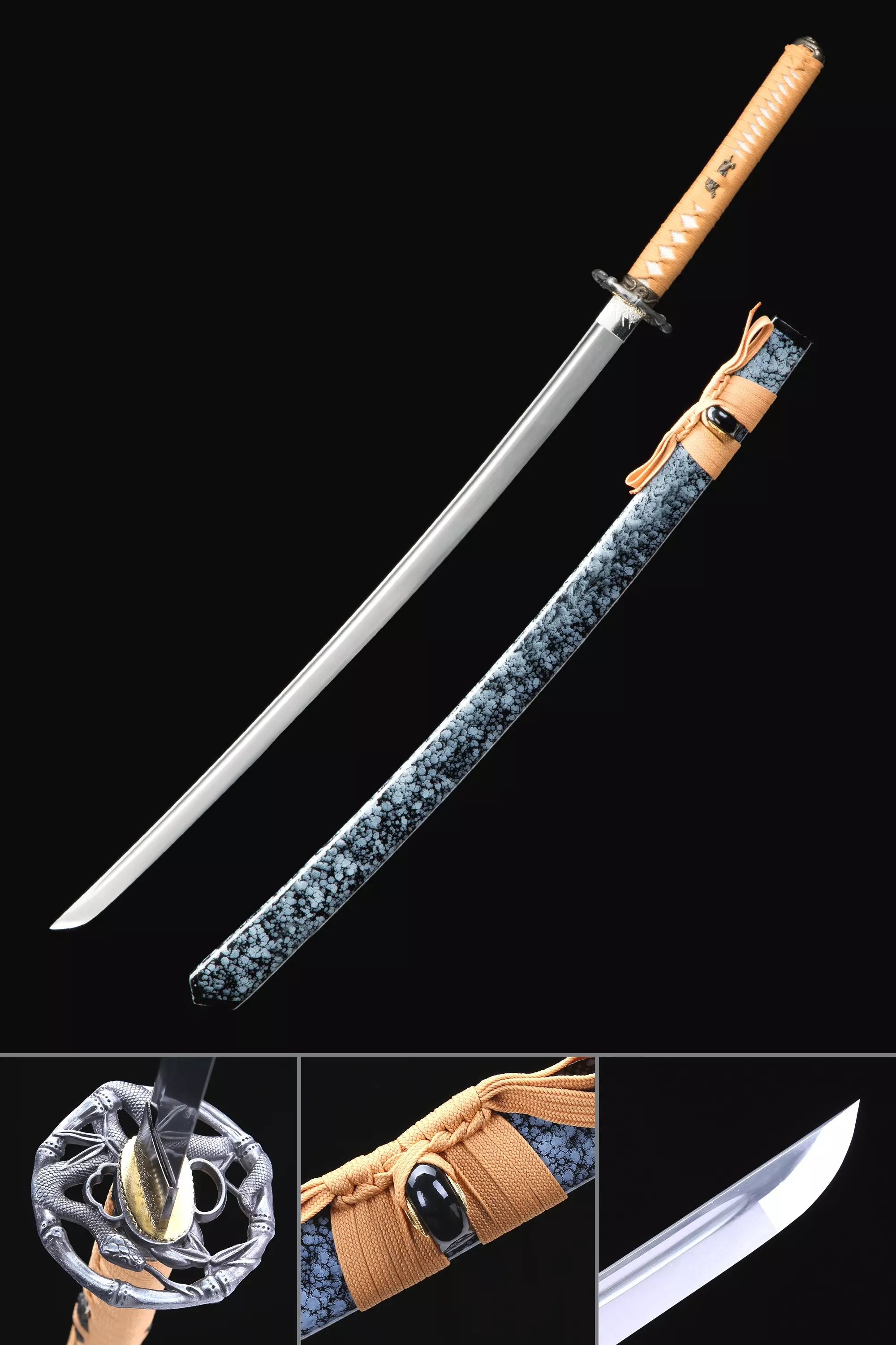 Katana En Acier Au Carbone 1095 | Épée Katana Japonaise Faite à La Main ...