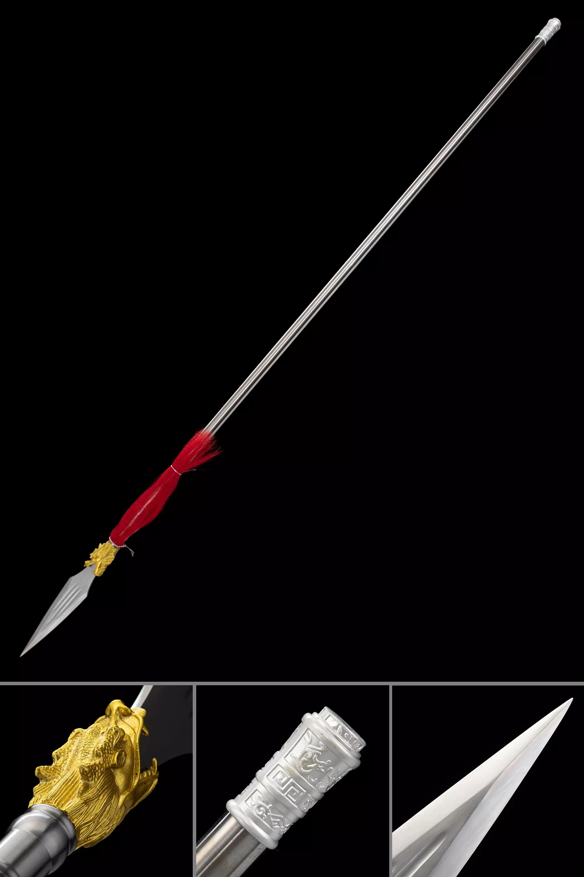 Japanese Yari | Japanese Dragon Yari Spear Sword With High Manganese ...