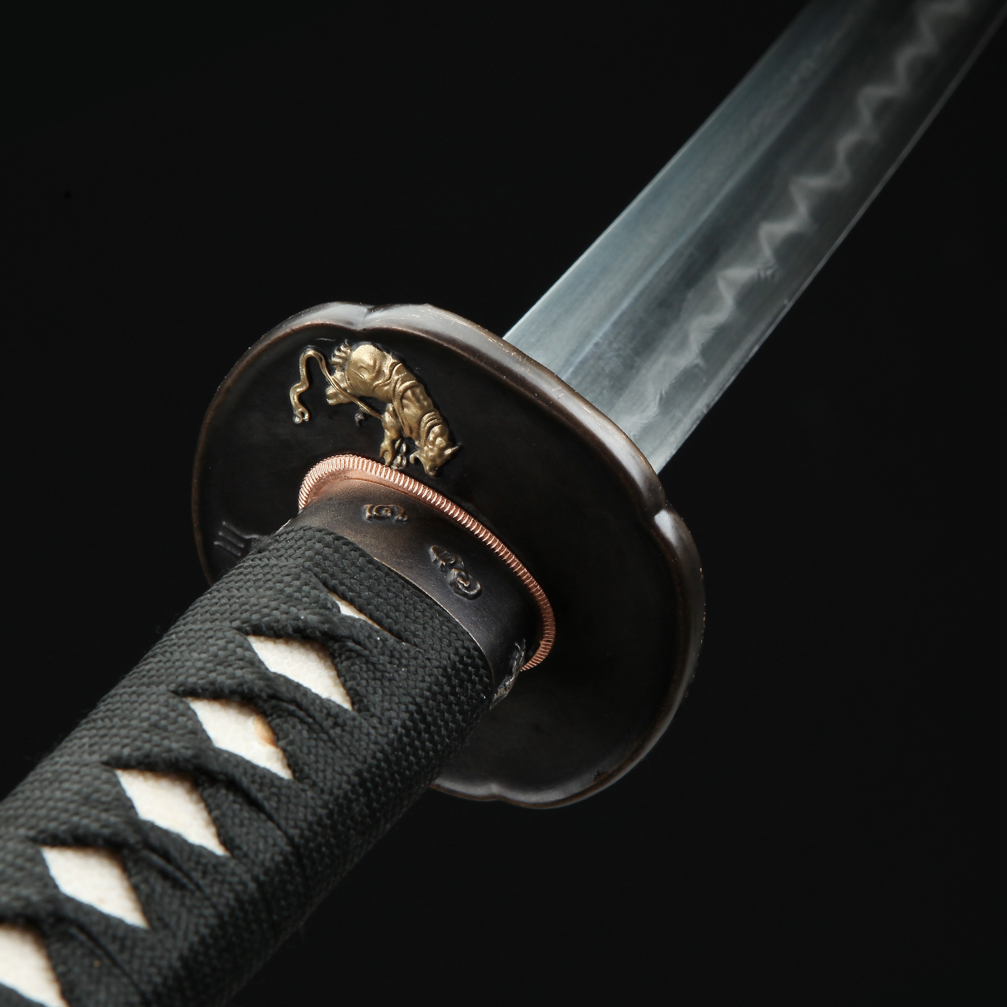 High Quality Katana | Handmade Samurai Sword Pattern Steel Real Hamon ...
