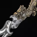 Fantasy Sword | Handmade Fantasy Sword With Dragon Handle And Leather ...