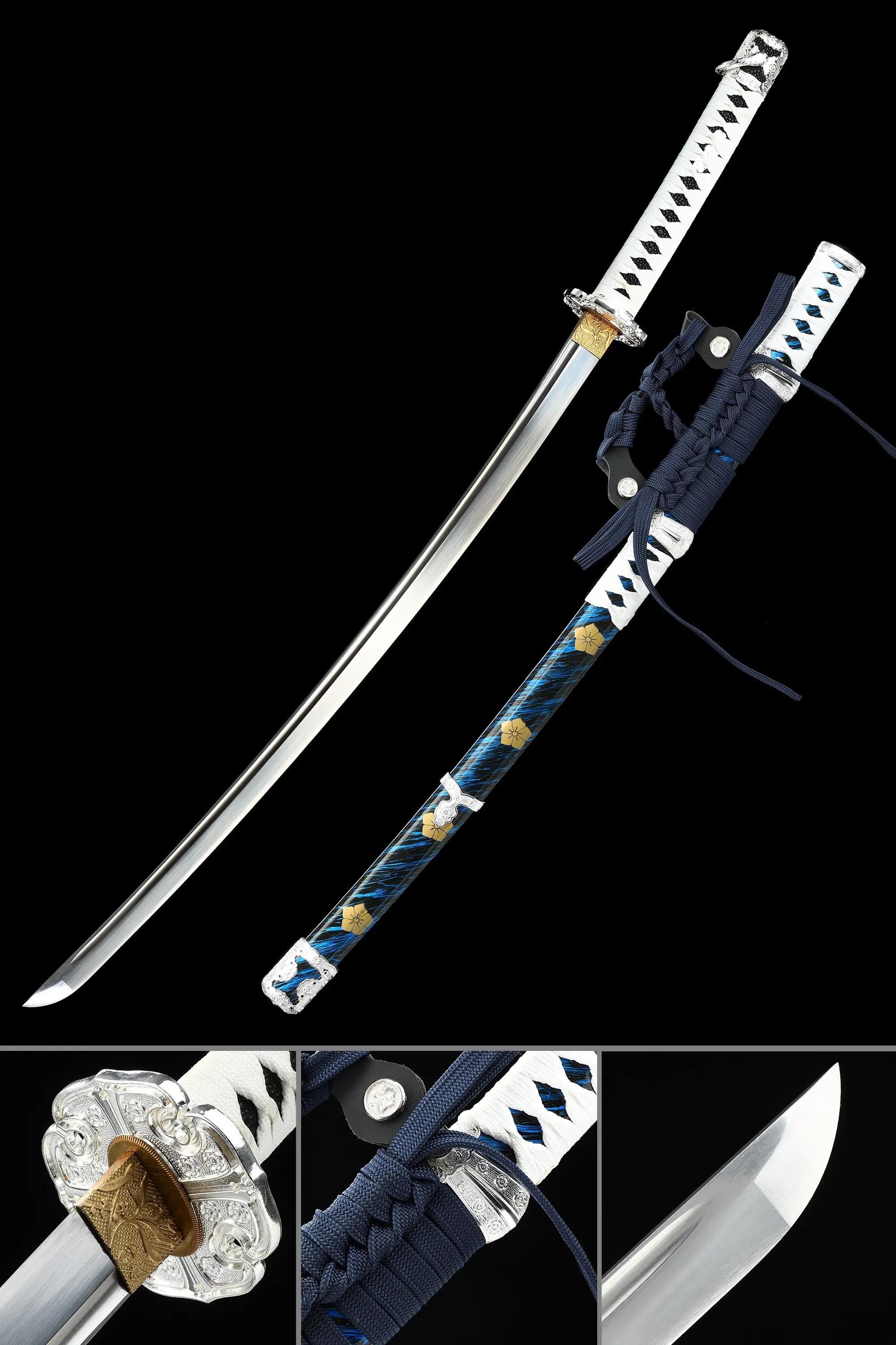 Spring Steel Katana | Handmade Japanese Tull Tang Katana With Spring ...