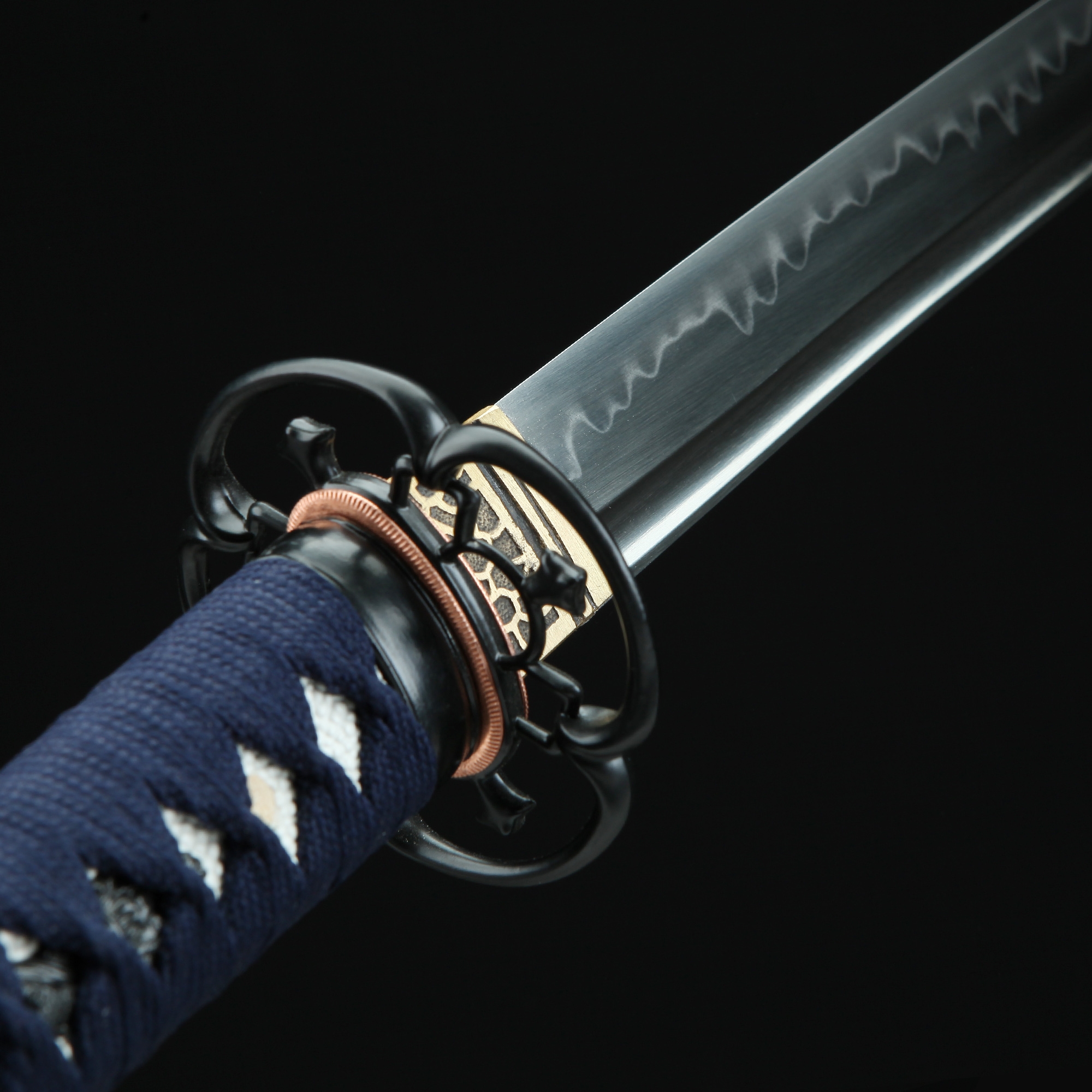 High-performance T10 Carbon Steel Sharpening Real Hamon Japanese Katana ...