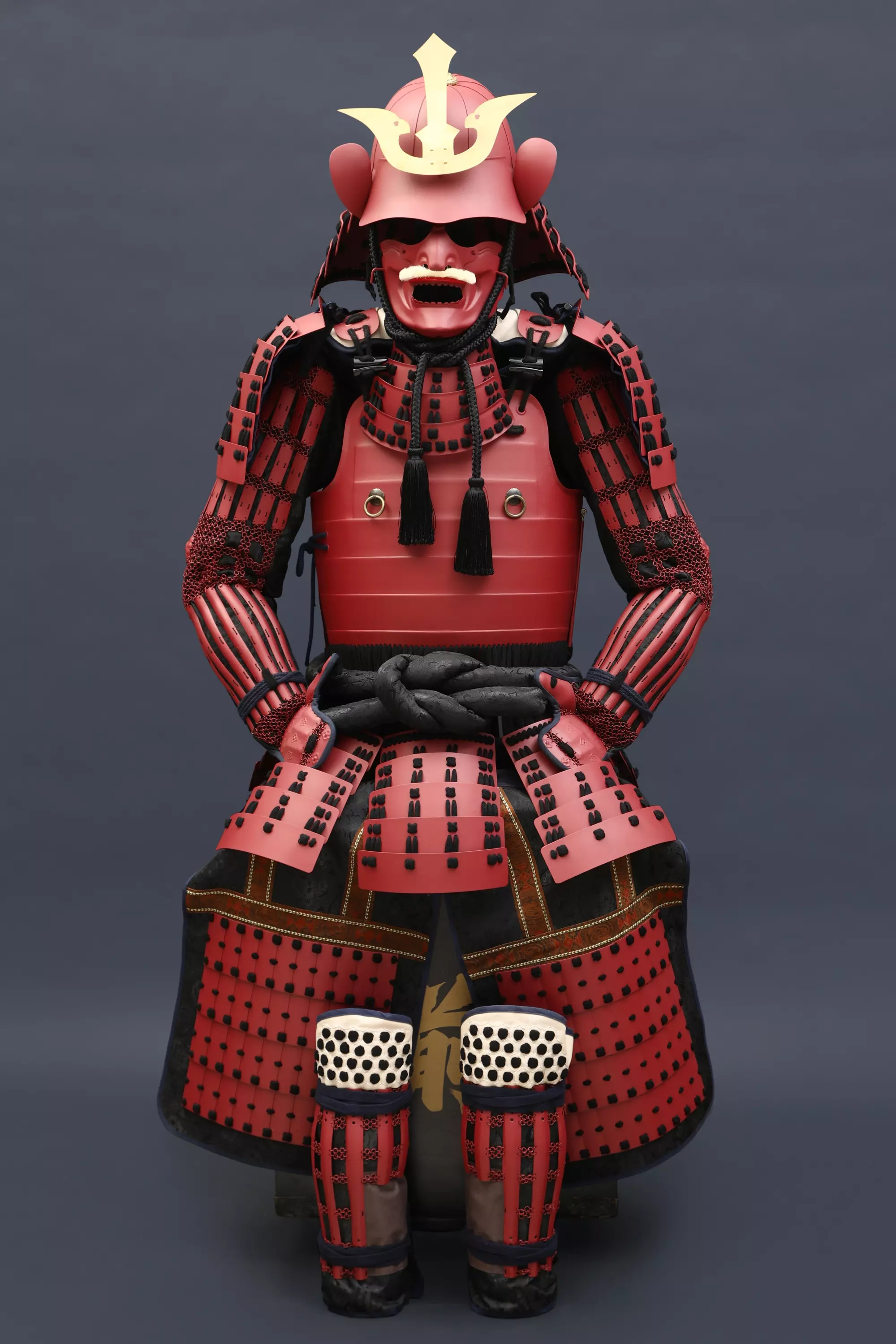 Full Samurai Armor | Handmade Red Iyozane Japanese Samurai Armor, Life ...