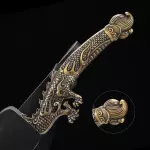 Fantasy Sword | Handmade Fantasy Sword With Dragon Handle And Leather ...