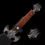 Fantasy Sword | Handmade Fantasy Sword With Black Leather Scabbard ...