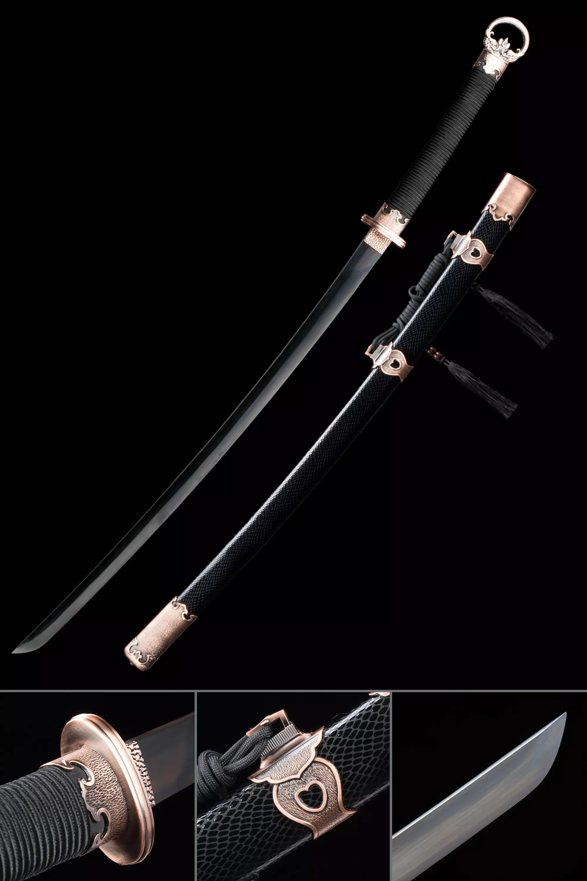 Chinese Broadsword | Handmade Chinese Broadsword Dao Sword 1065 Carbon ...