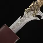 Fantasy Sword | Handmade Fantasy Sword With Dragon Handle And Brown ...