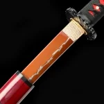 Katana Sword | Handmade Red Japanese Katana Sword With High Manganese ...