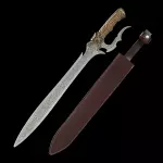 Fantasy Sword | Handmade Fantasy Sword With Dragon Handle And Brown ...
