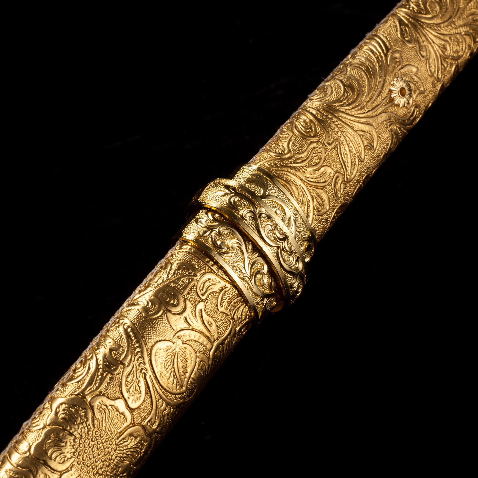 Modern Sword, Handmade Japanese Katana Sword Pattern Steel With Golden ...