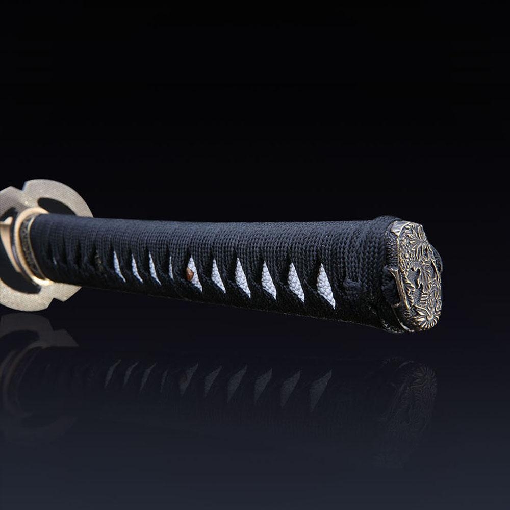 Handmade Damascus Carbon Steel Japanese Samurai Katata Sword - TrueKatana