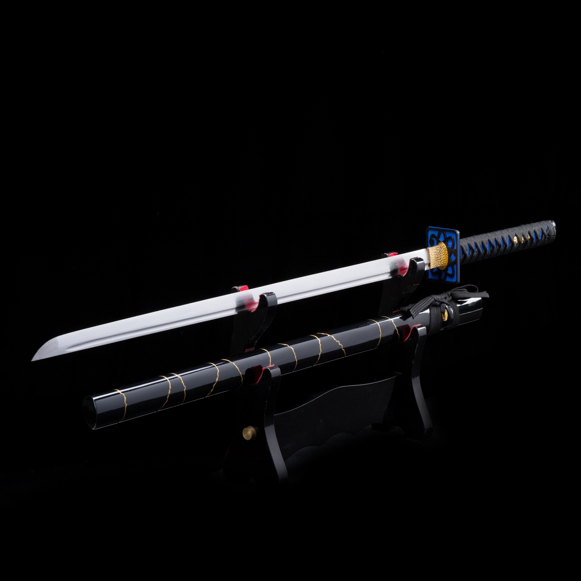 Handmade Spring Steel Straight Blade Chokuto Japanese Ninjato Ninja ...