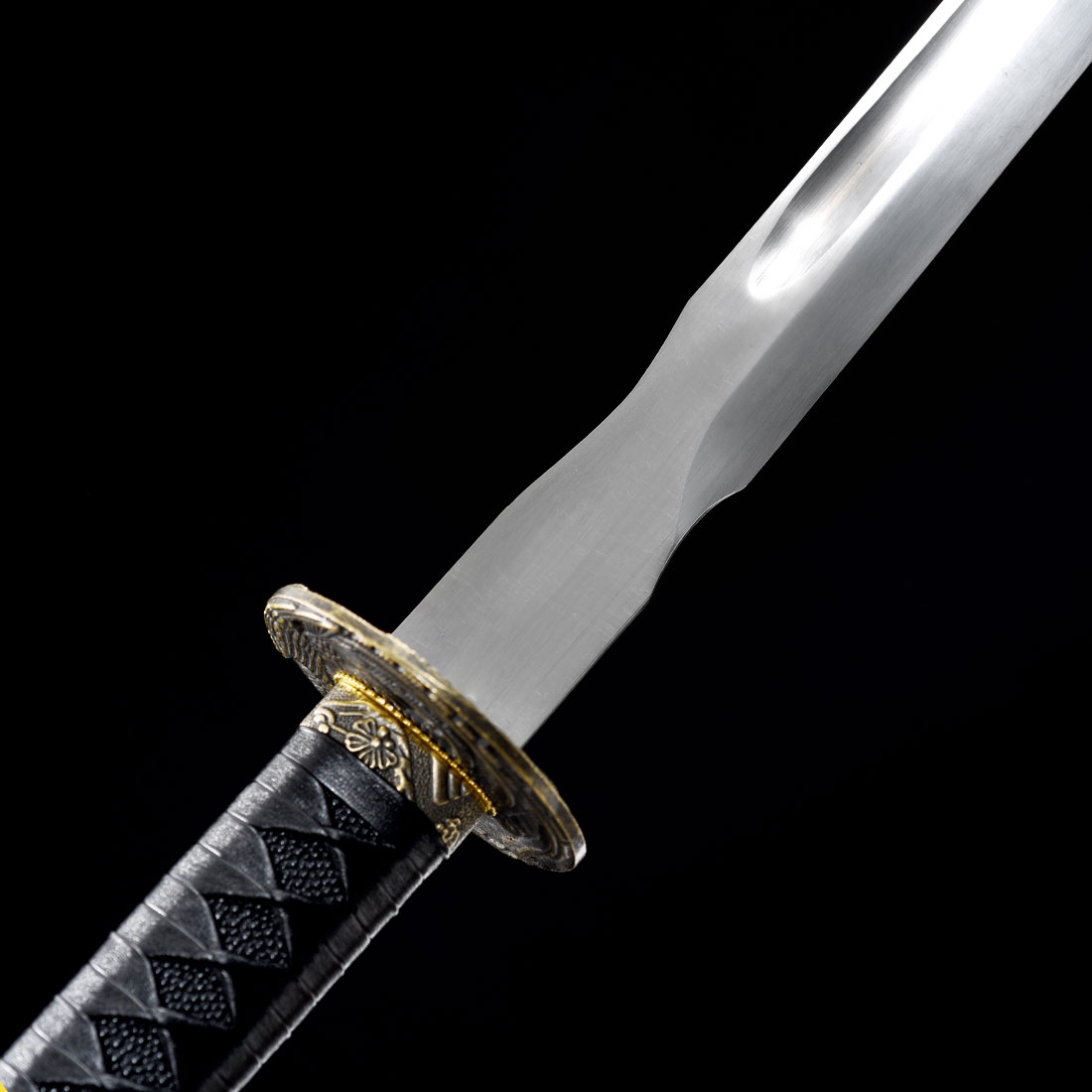 Handmade Spring Steel Phoenix Tsuba Real Japanese Katana Samurai Swords ...